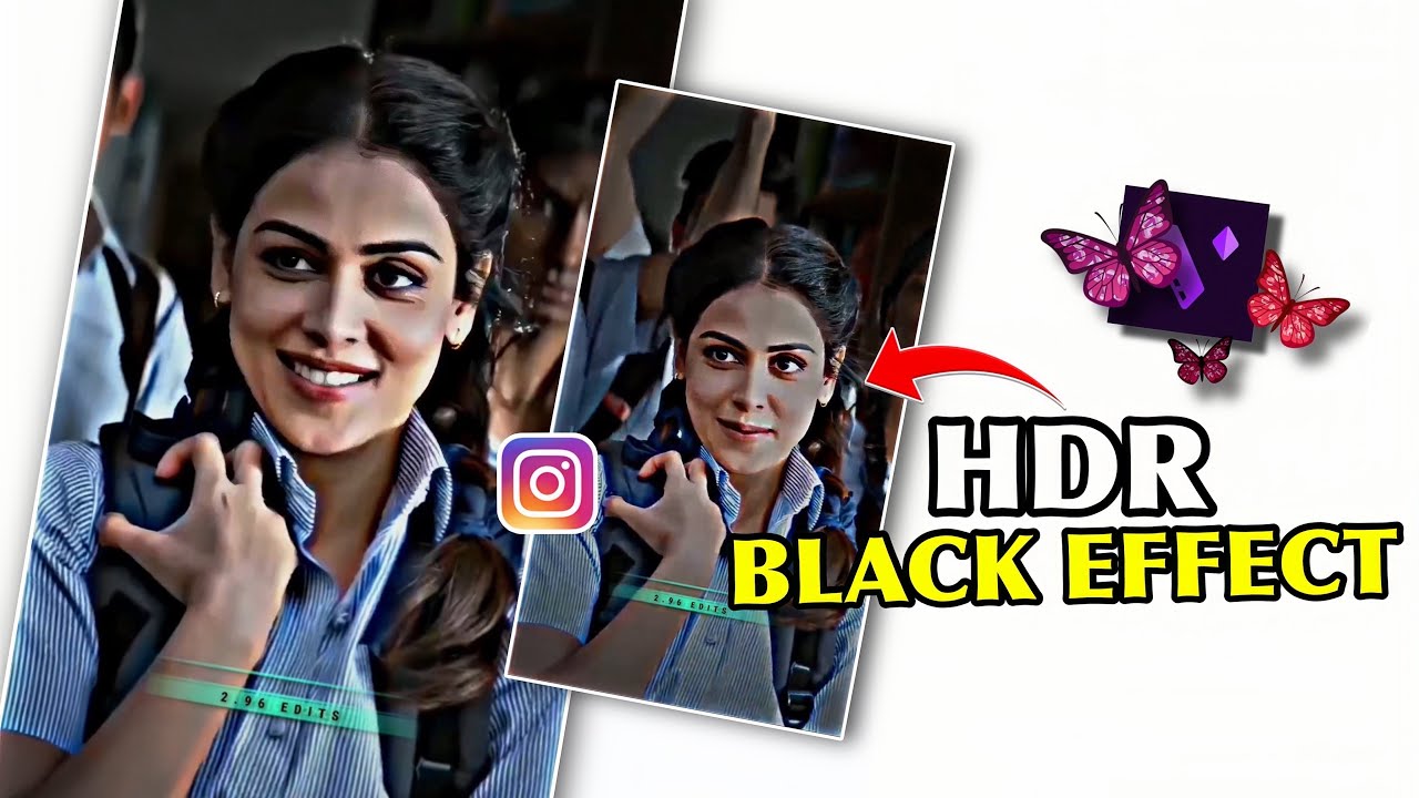 How To Make Blur & Black Effect Video Editing In Motion Ninja App | HDR ...