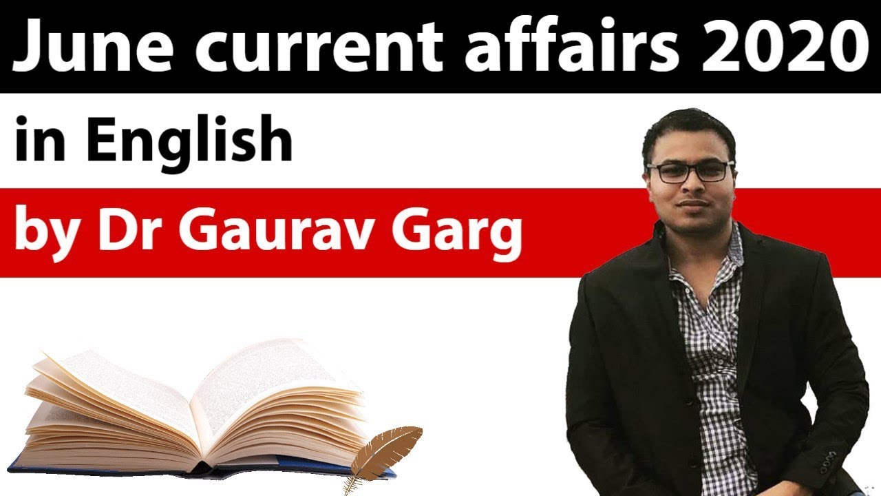 June 2020 Current Affairs in English by Dr Gaurav Garg - DEMO VIDEO ...