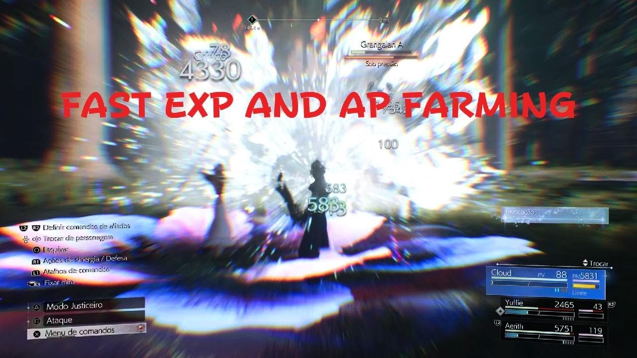 Fast EXP and AP farming FINAL FANTASY VII REBIRTH - YouTube