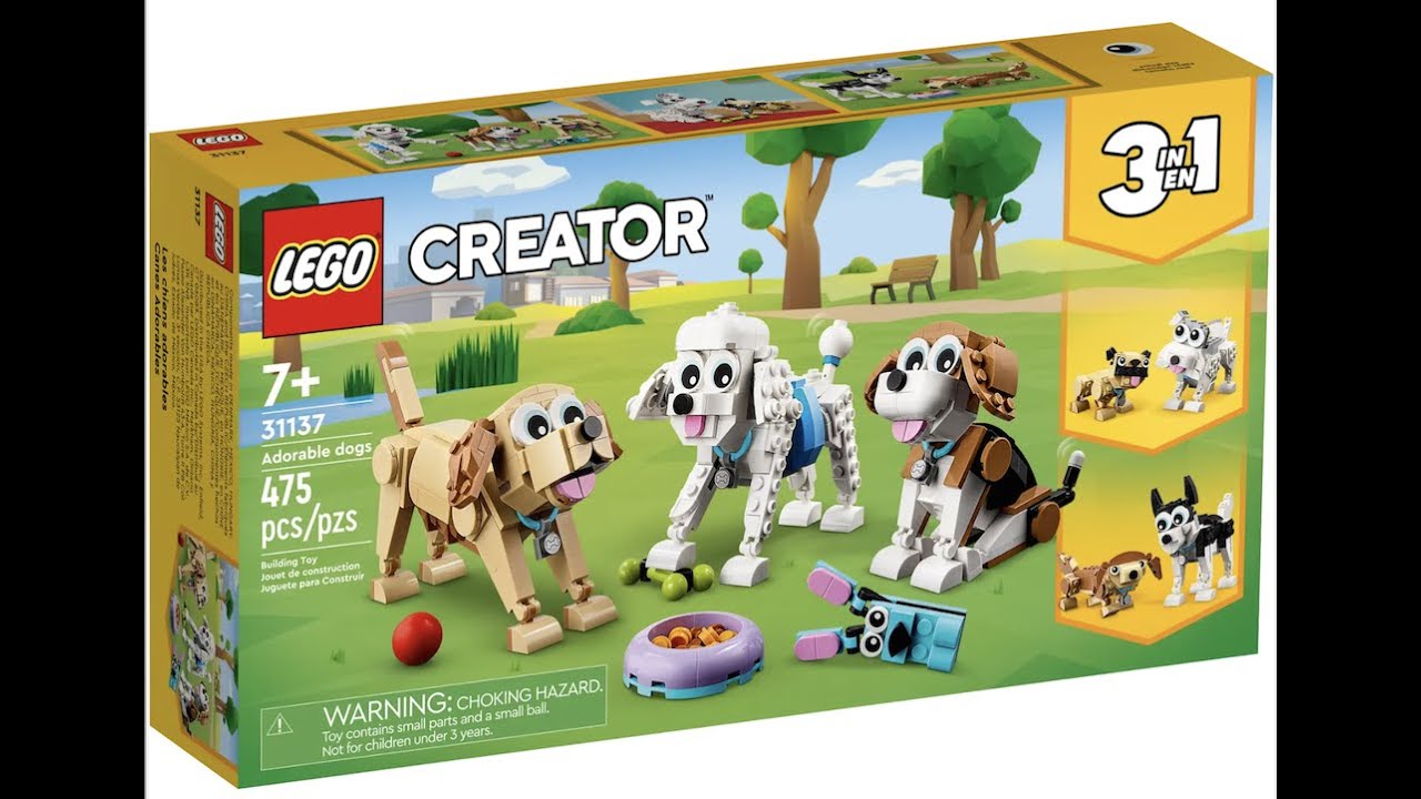 Lego Creator 3 in 1 set 31137 Adorable dogs | BUILD - YouTube
