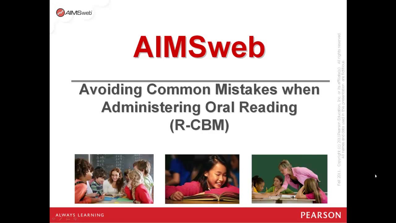 AIMSweb Helpful Tips for R-CBM Testing - YouTube