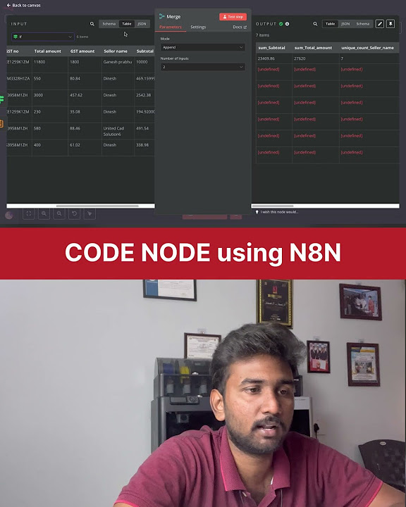 Code Node for N8N #ai #aitamil #n8n #n8nworkflow #aiagent #tamiltech ...