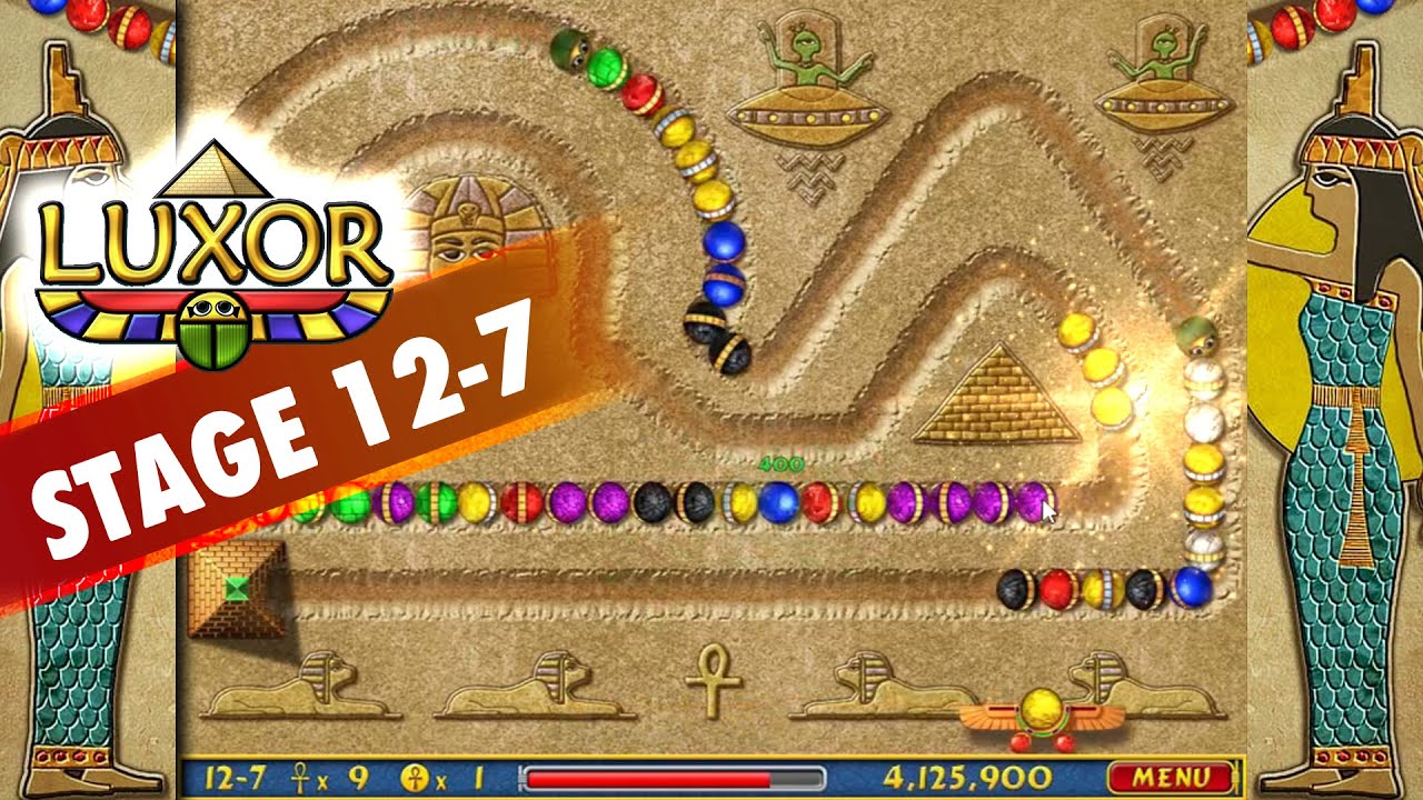 LUXOR GAME 2023 | Stage 12-7 | Epic Destruction & Strategy | HD Gameplay Adventure in Egypt ...