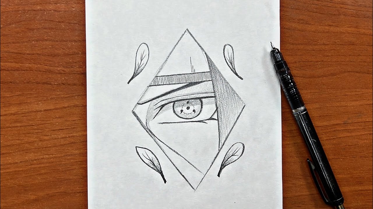 Easy tutorial | How to draw itachi’a eye step-by-step | anime drawing ...