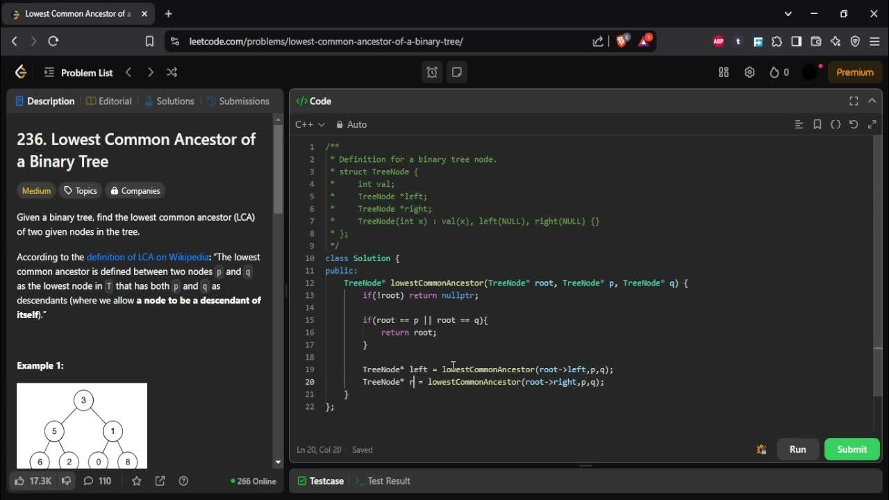 برمجهleetcode-236 - YouTube