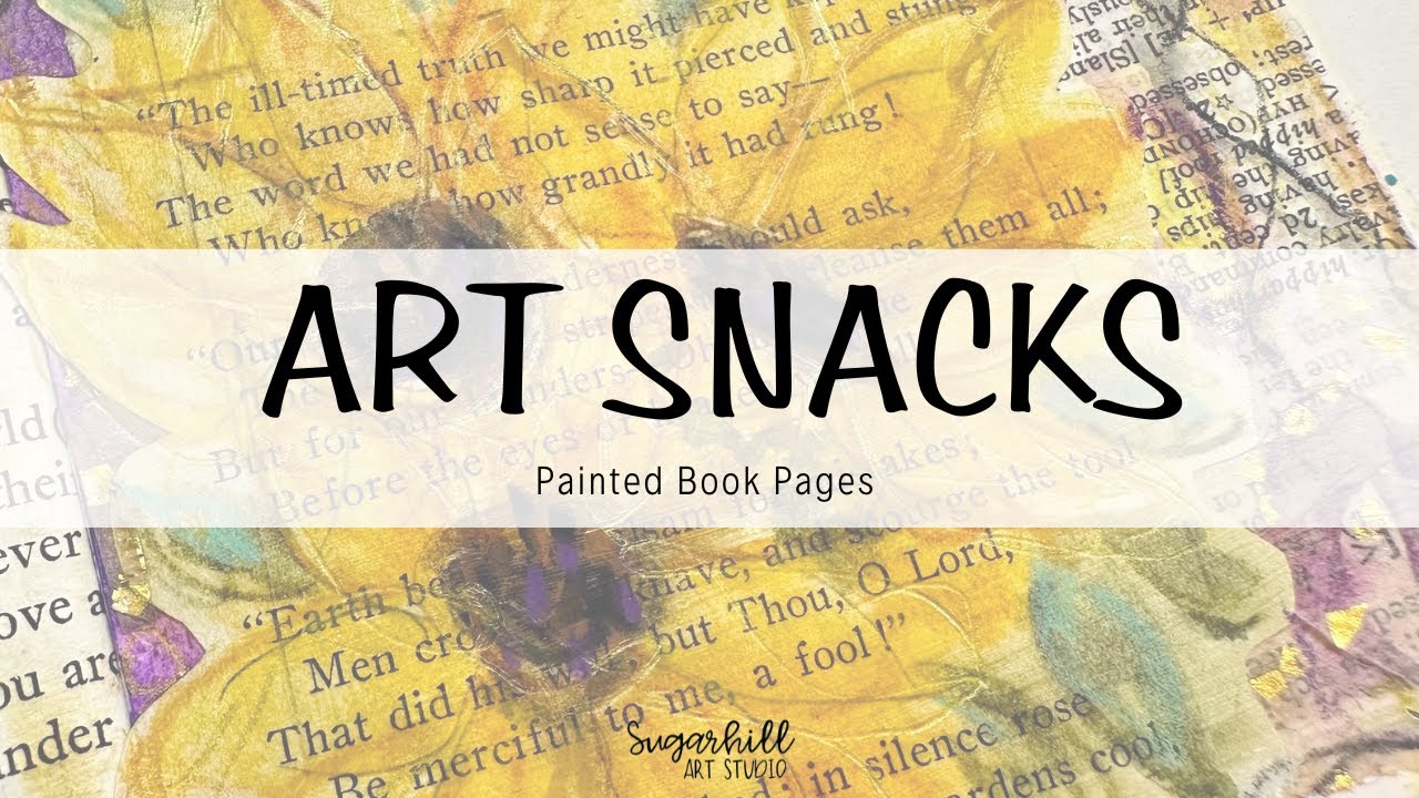 Painted book pages - YouTube