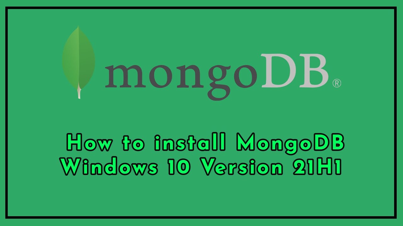 How To Install Mongodb Youtube