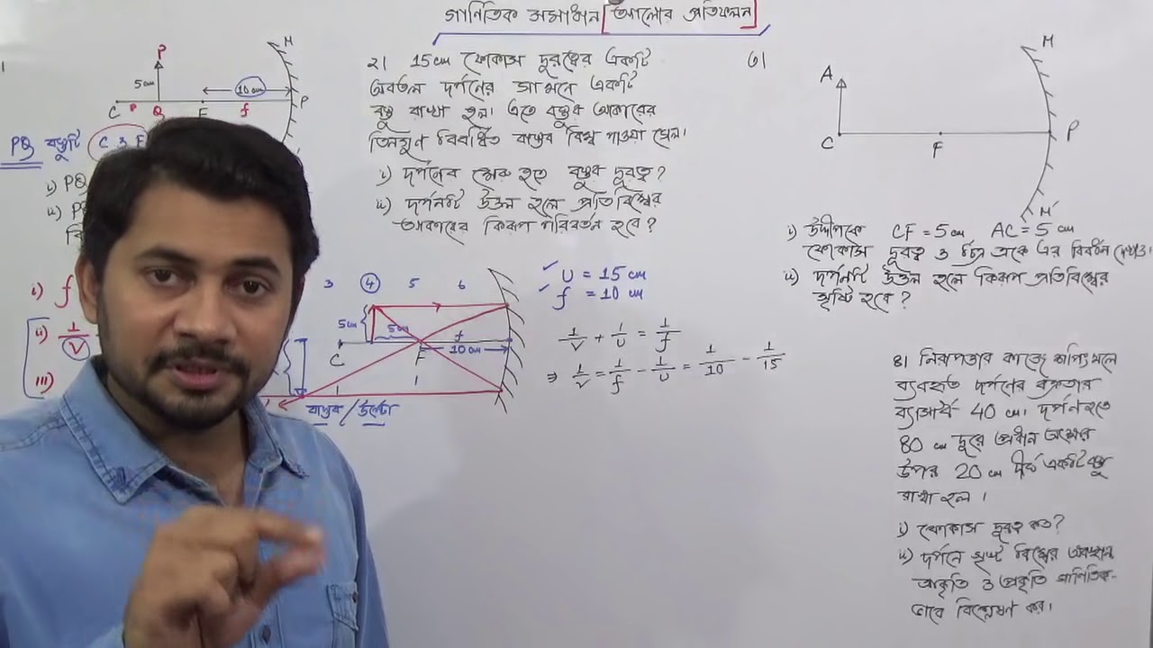 Mathematical Solution Chapter 8 | SSC Physics | Reflection of light ...