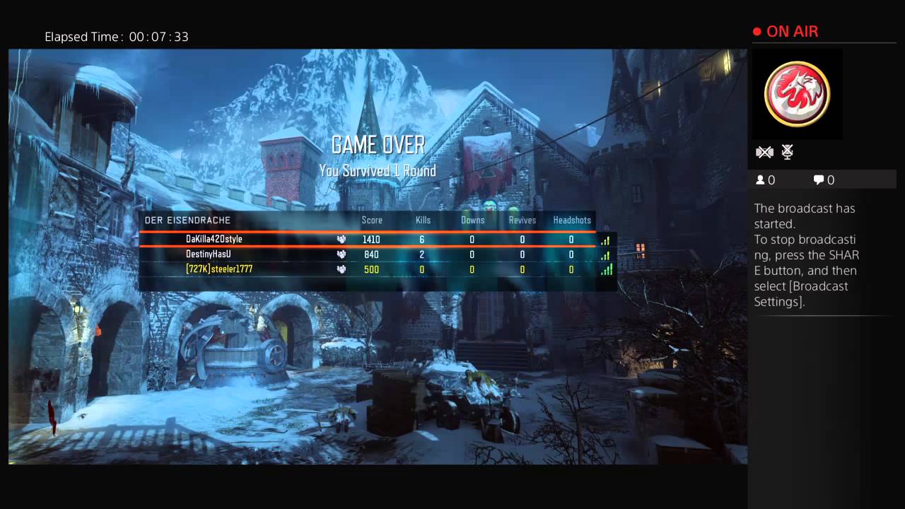 BO3 zombies the giant getting last zombies calling card - YouTube