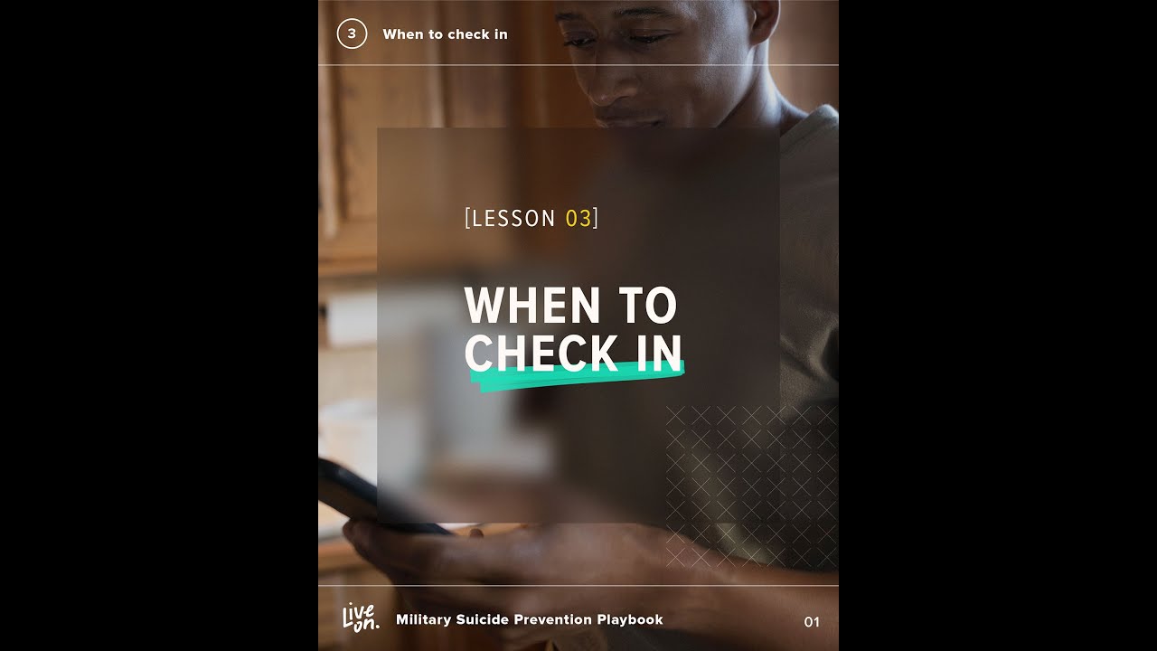 Lesson 3: When to Check In | Live On Playbook Veterans Edition - YouTube