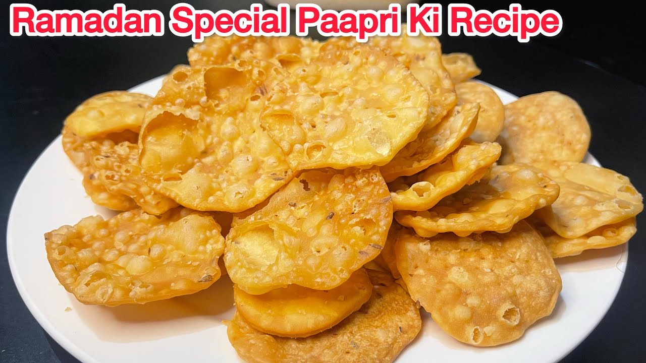 Ramadan Special Paapri For Paapri Chaat Recipe - YouTube