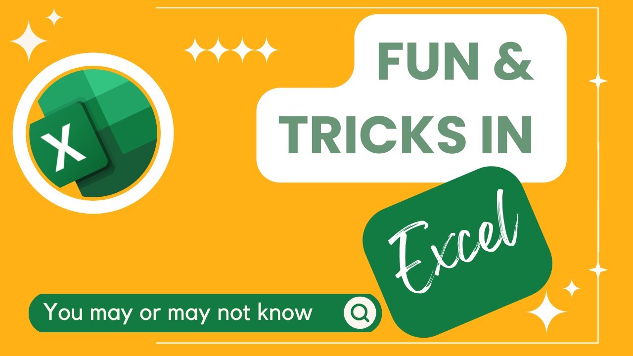 Excel Fun Tricks You May Or May Nor Know YouTube excel-fun-tricks-you-may-or-may-nor-know-youtube