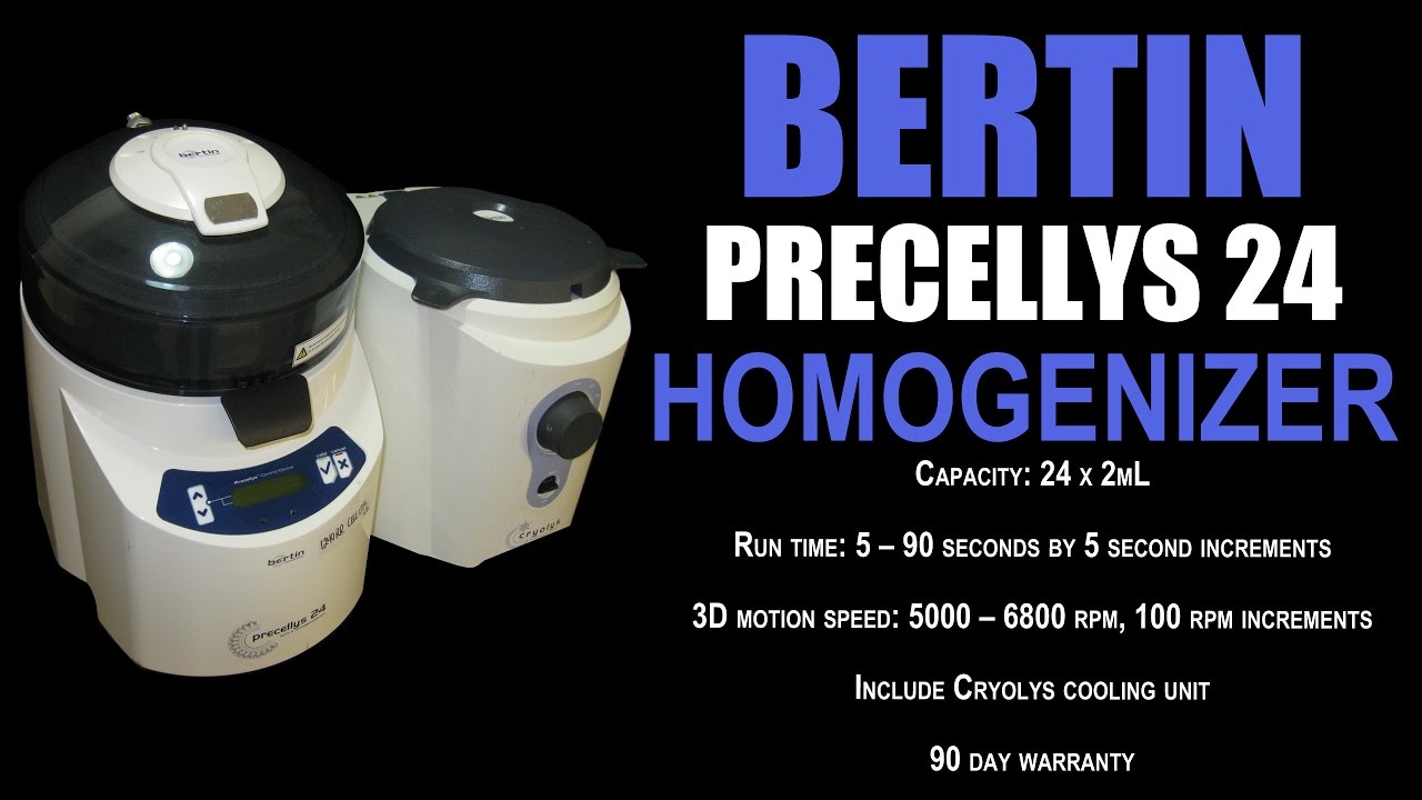 BERTIN PRECELLYS 24 HOMOGENIZER 1240RR - YouTube