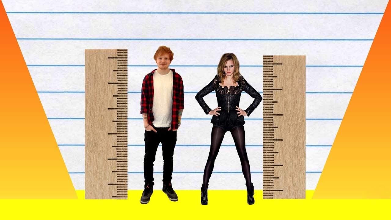 How Much Taller? - Ed Sheeran vs Emma Watson! - YouTube