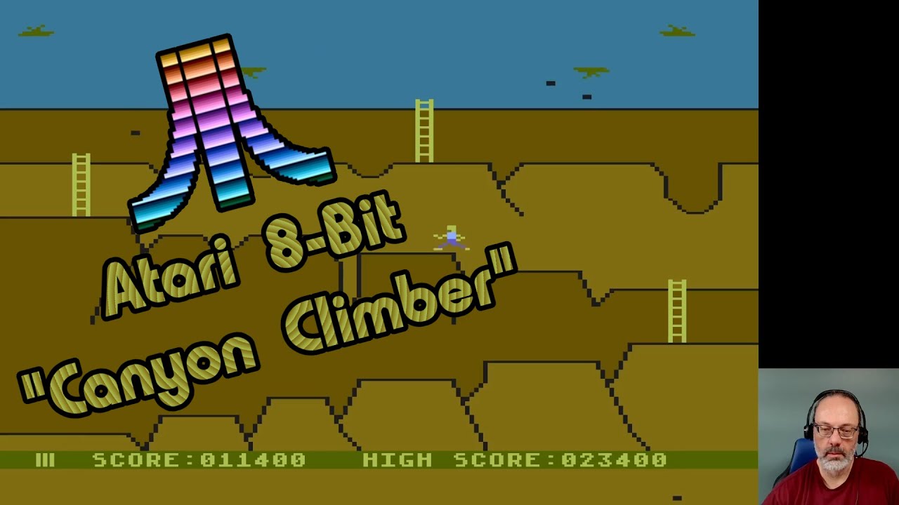 Atari 8-Bit Game Play, Canyon Climber - YouTube
