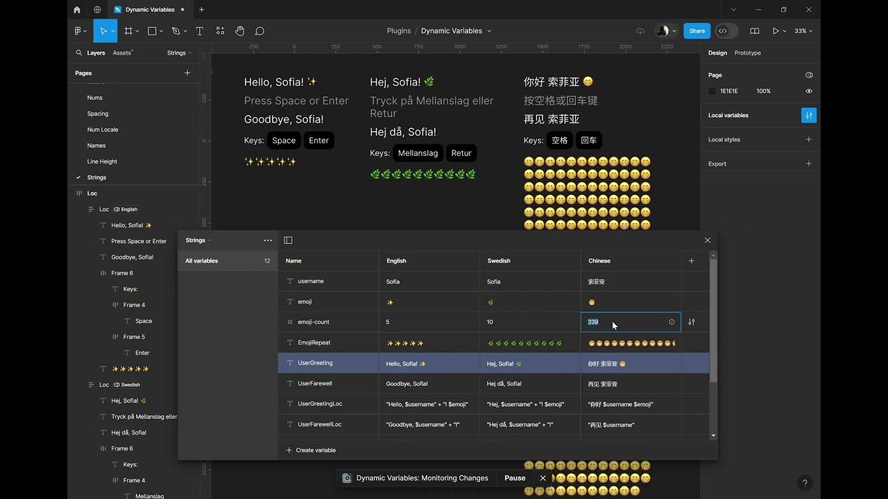 Dynamic Variables Plugin Usage Example - Strings & Localization - YouTube