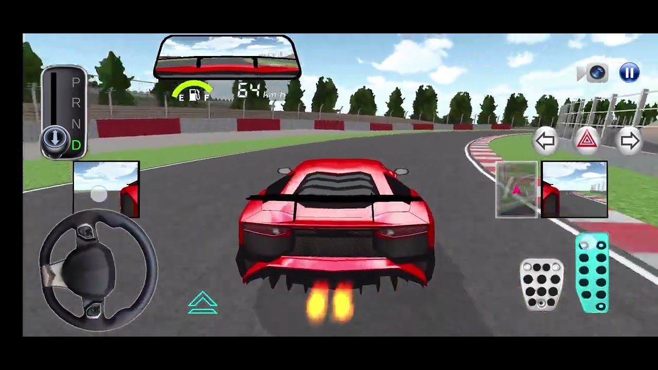 Masini Lamborghini de condus pe circuit de curse la viteza foarte mare ...