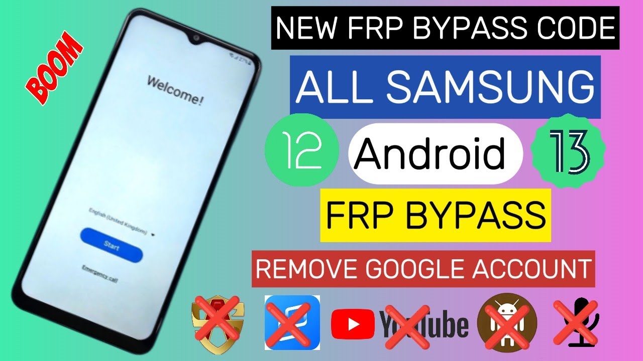 All Samsung Android 12/13 New Frp Bypass Code || Google Account Bypass ...