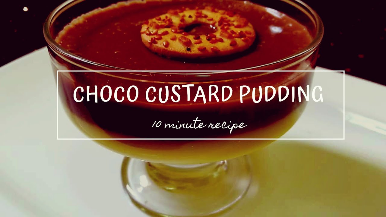 CHOCO CUSTARD PUDDING ||Easy 10 minute dessert|| Eid special - YouTube