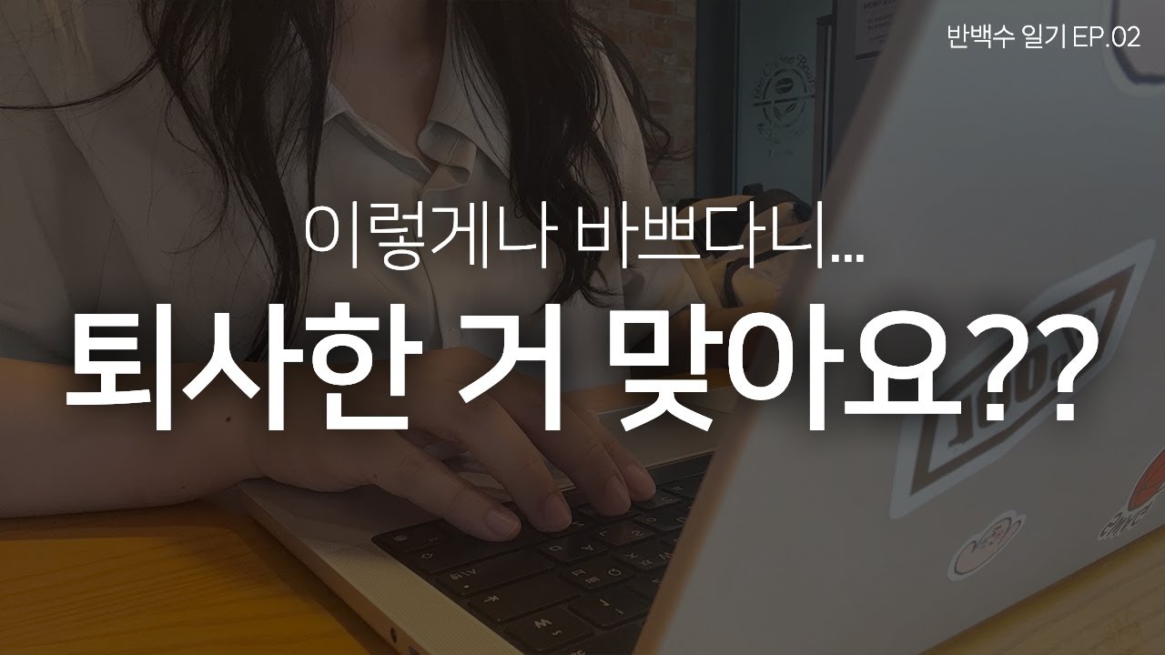 30대 퇴사 반백수 브이로그 반백수 흔들리는 멘탈잡기 포트폴리오 준비 나름 알찬 반백수 일상 취업공부 일단