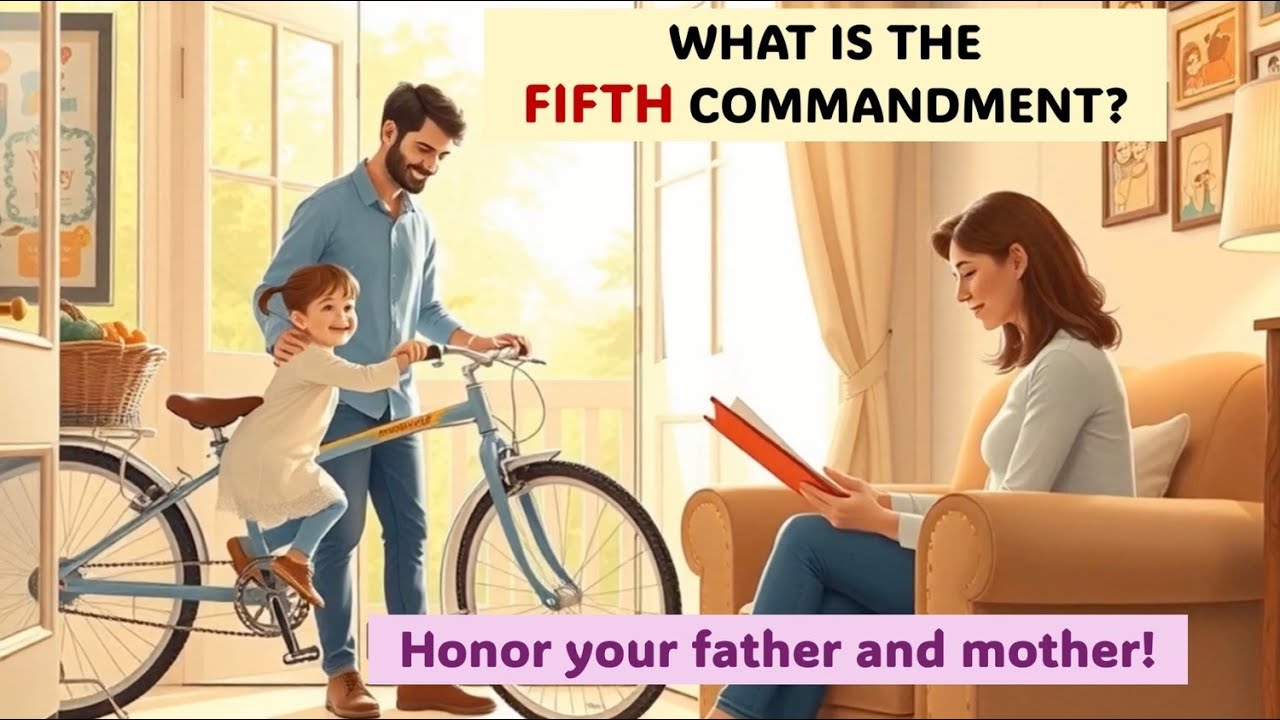 The Fifth Commandment for Kids | Be Kind and Obey Your Parents! 👨‍👩‍👧 ...