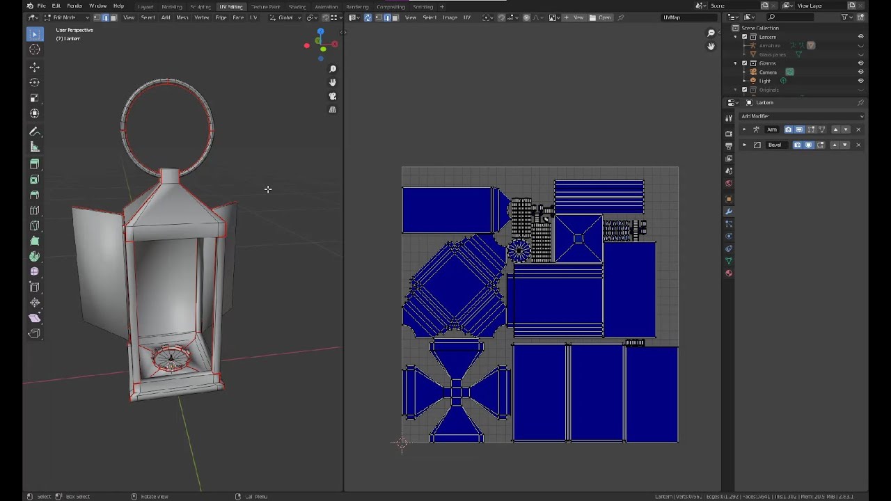Creating a carry lantern in Blender 2/4 (recorded stream) - YouTube