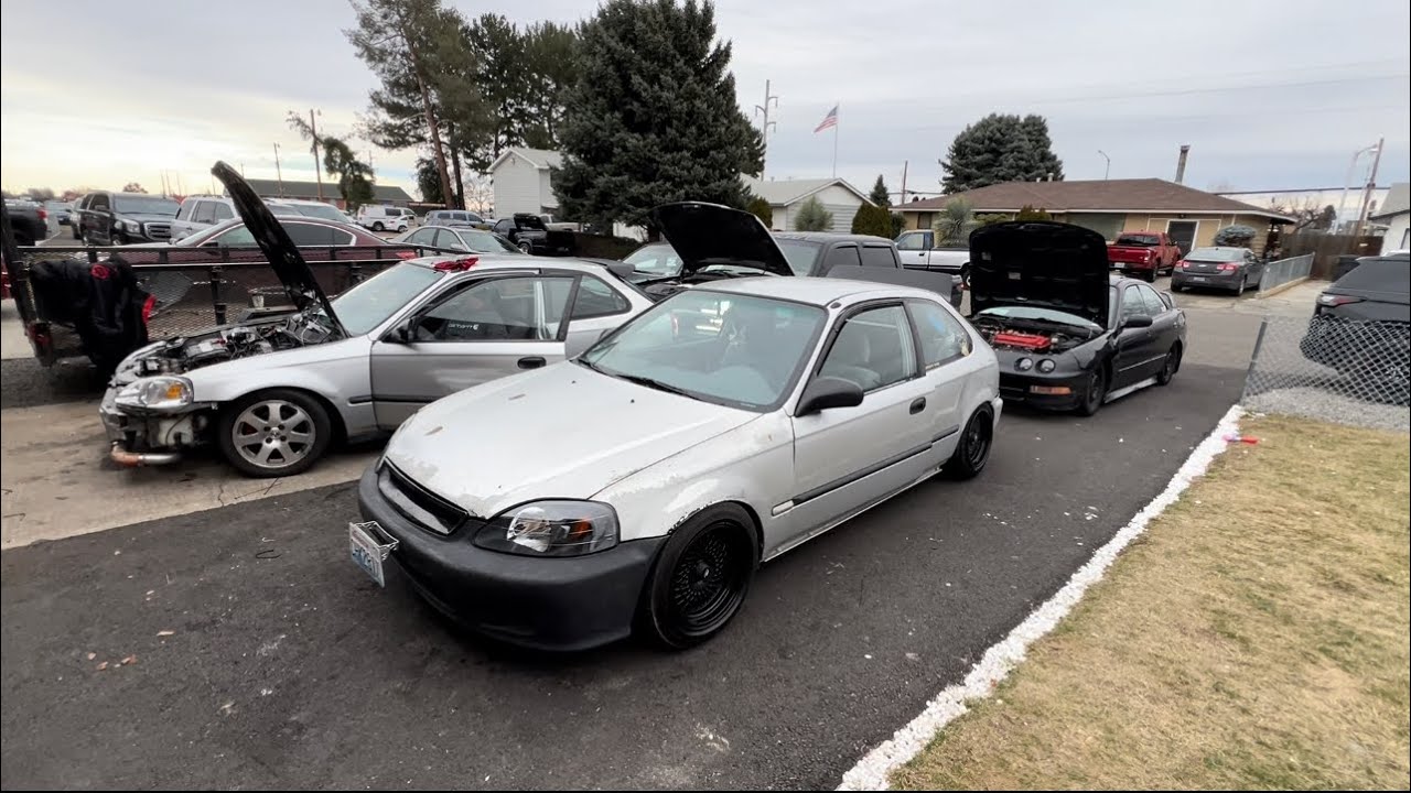 MOTOR SWAPPING HONDA CIVIC Ek GSR / LS - YouTube
