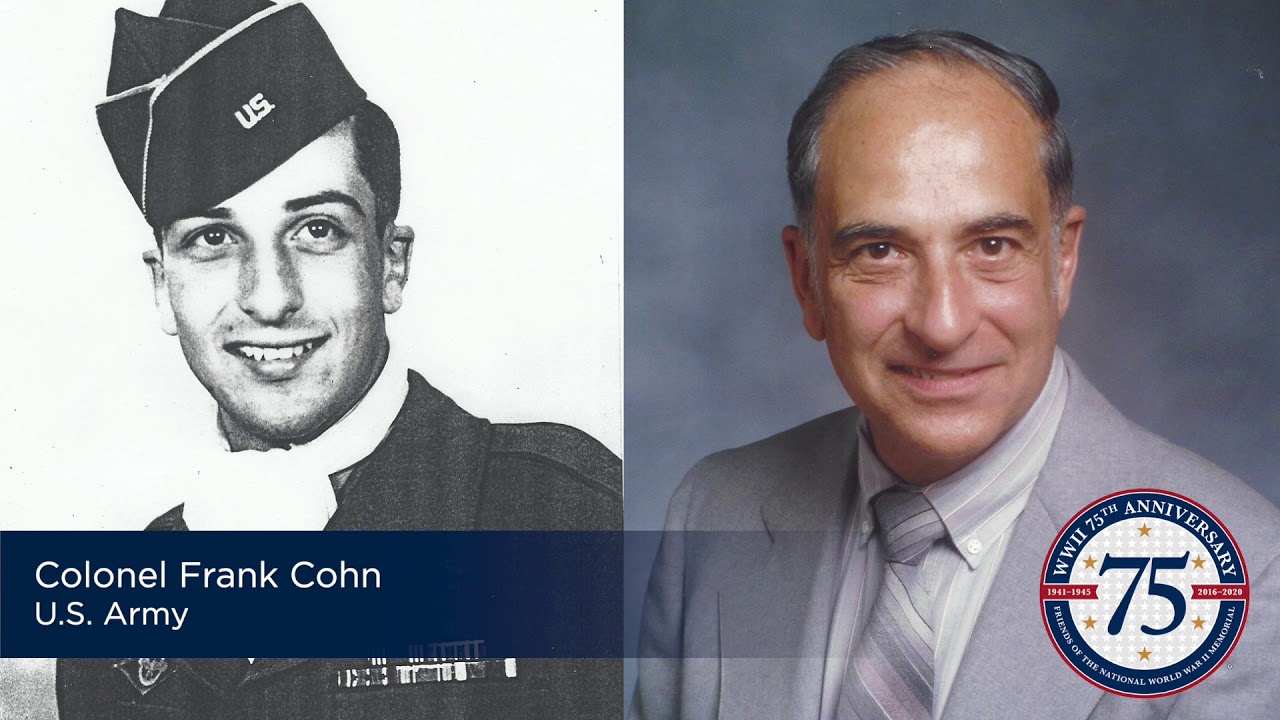 Colonel Frank Cohn Reflects on the 75th Anniversary of V-E Day - YouTube