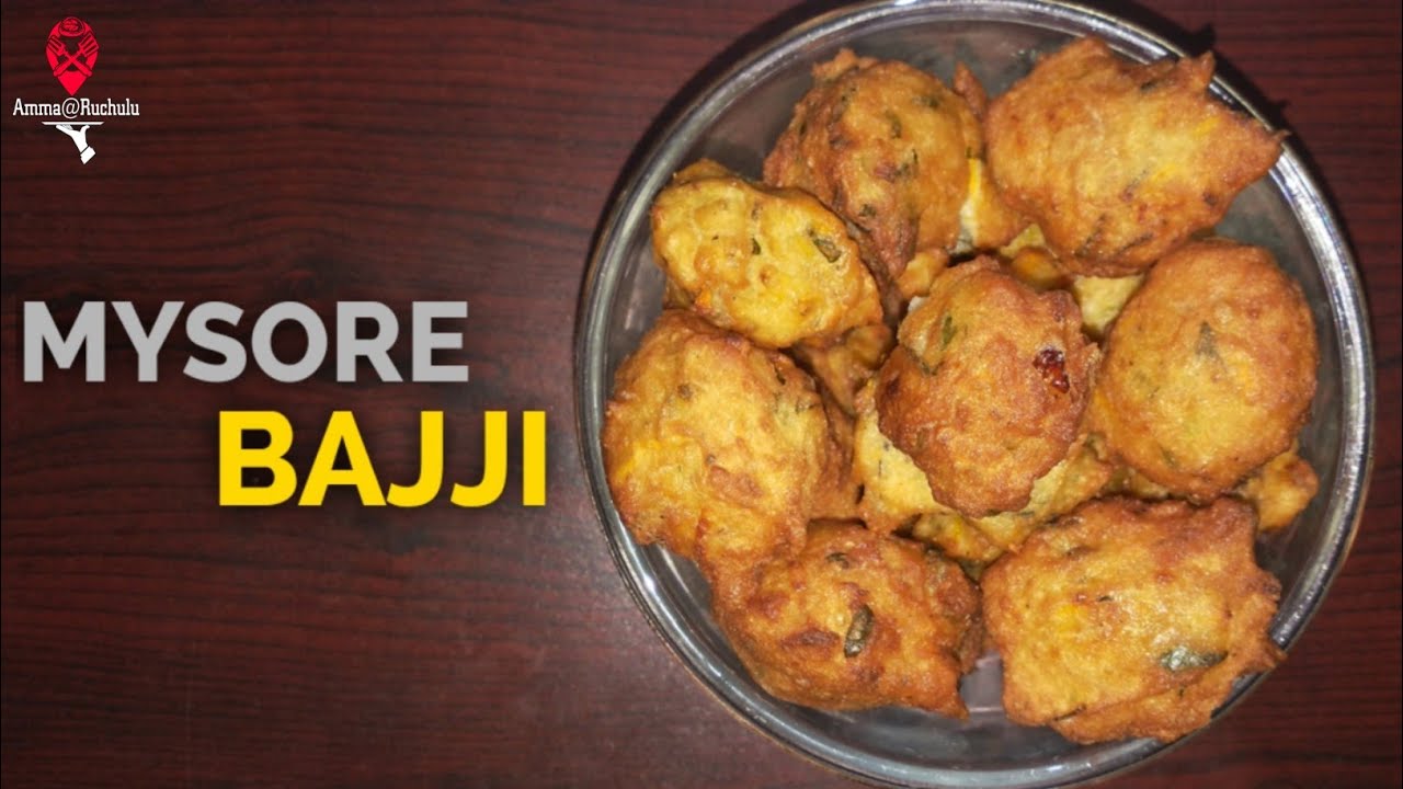 Mysore bajji recipe | how to make mysore bajji | south indian recipe ...