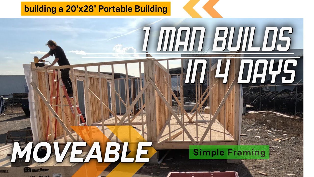 1 Man Builds a Portable Structure - YouTube