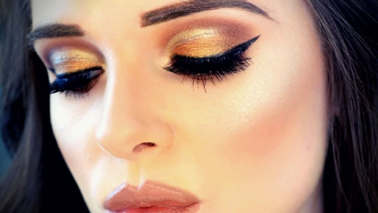 Gold & Champagne- Party Makeup Tutorial - YouTube