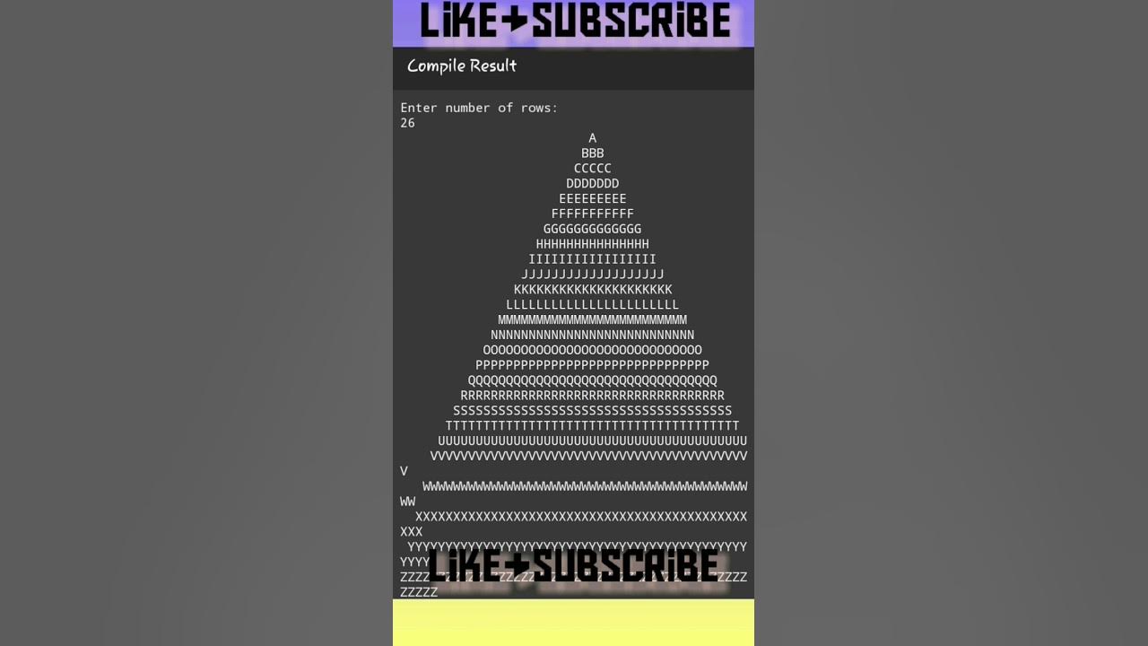 How To Make Alphabet Pyramid In C Programming Languages Alphabet how-to-make-alphabet-pyramid-in-c-programming-languages-alphabet