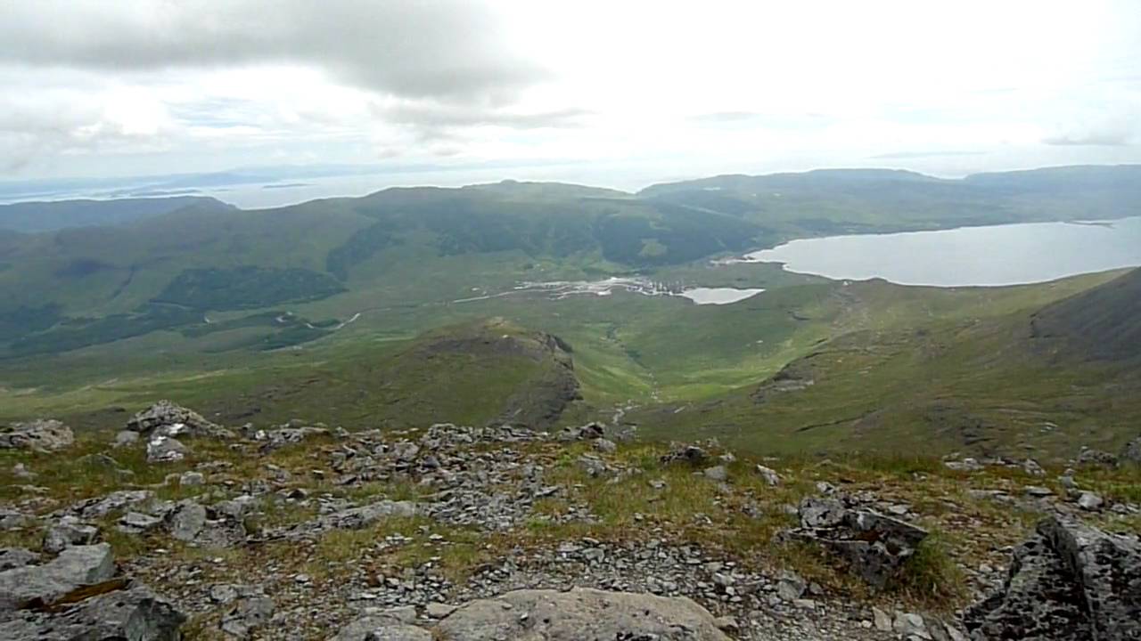 Climbing Ben More on Mull - the view from A'Chioch - YouTube