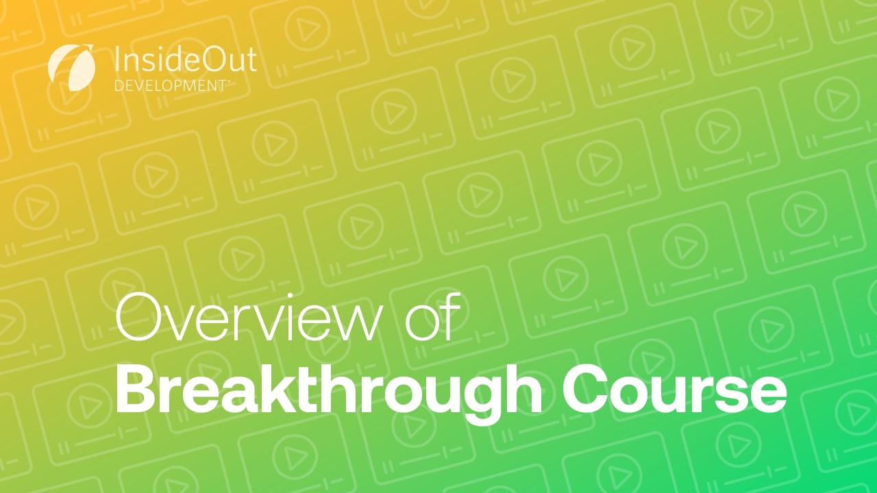 Professional Development Course for Breakthroughs - YouTube