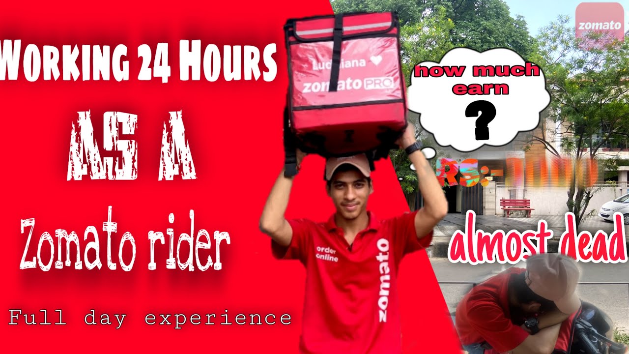 Me 24 Hours As a Zomato Rider my whole day Earning ? || My personal ...
