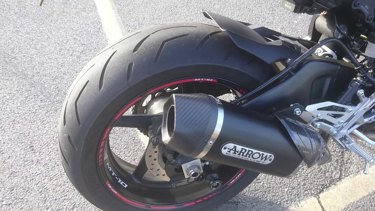 Yamaha MT-10 Arrow DeCat & Indy Race Carbon Can Start up / Test. - YouTube