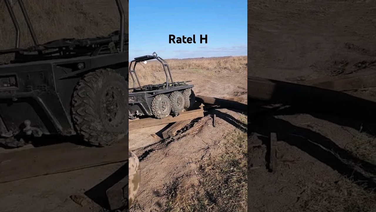 Тестуємо прохідність Ratel H #ratel #automobile #robot #military #зсу ...