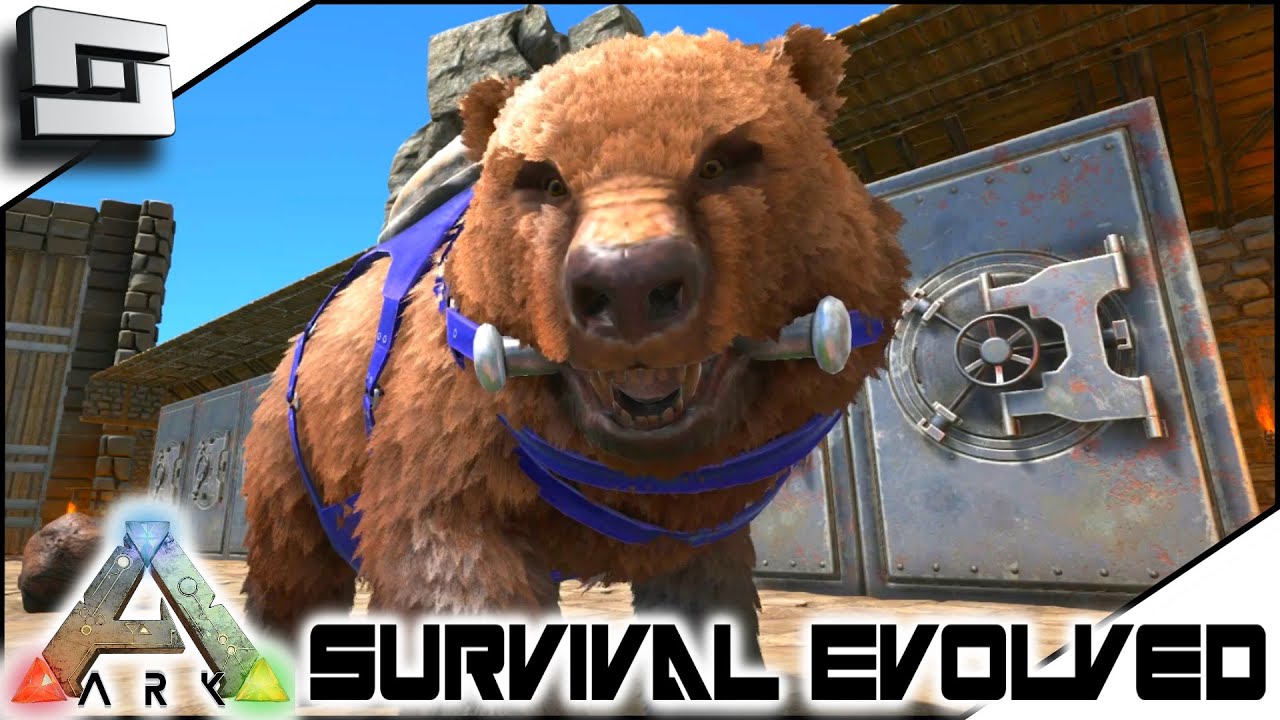 ARK: Survival Evolved - DIRE BEAR TAMING! S3E97( Gameplay ) - YouTube