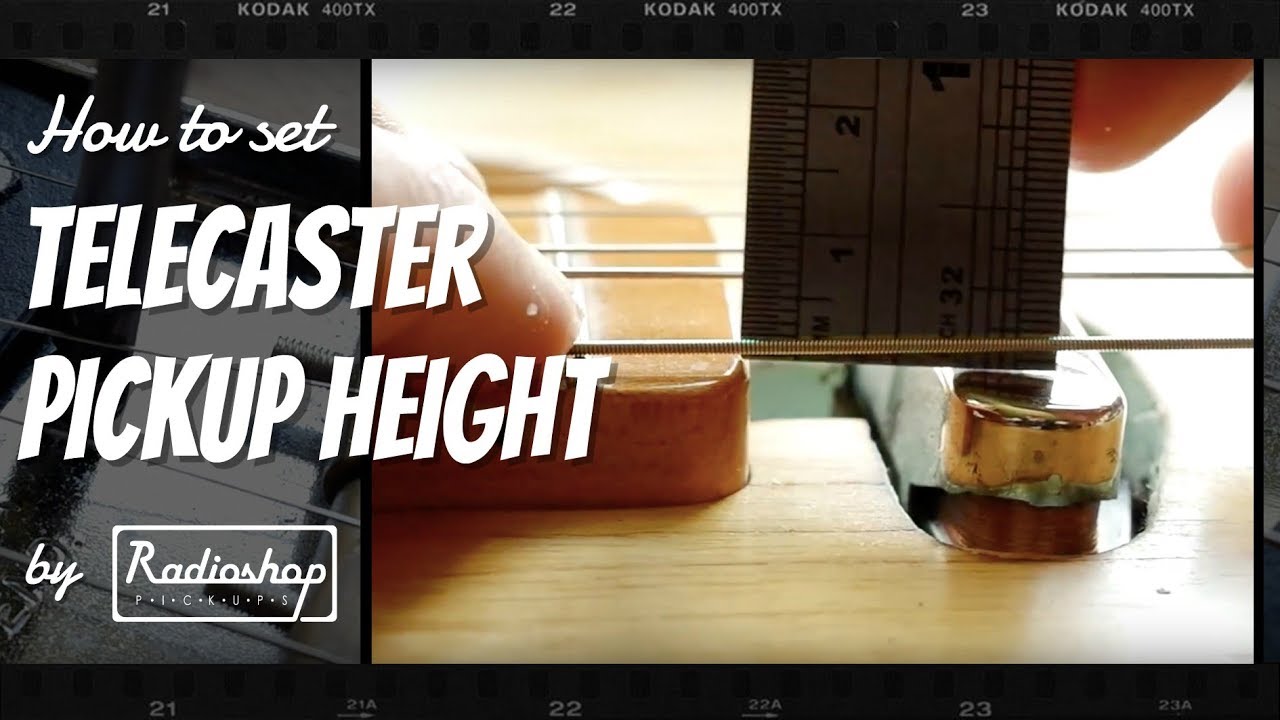 How to Set Telecaster Pickup Height - by Radioshop Pickups - YouTube