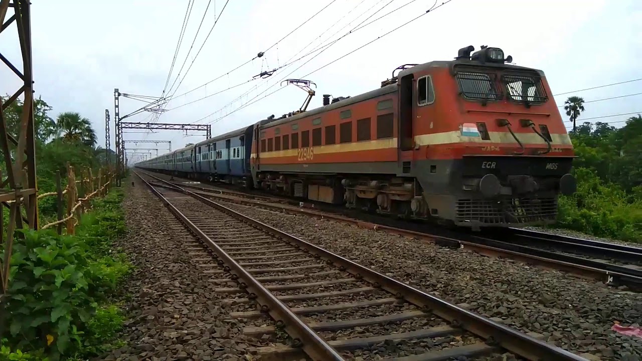 Indian Railways // Dehradun to Howrah Doon express passing near Magra ...