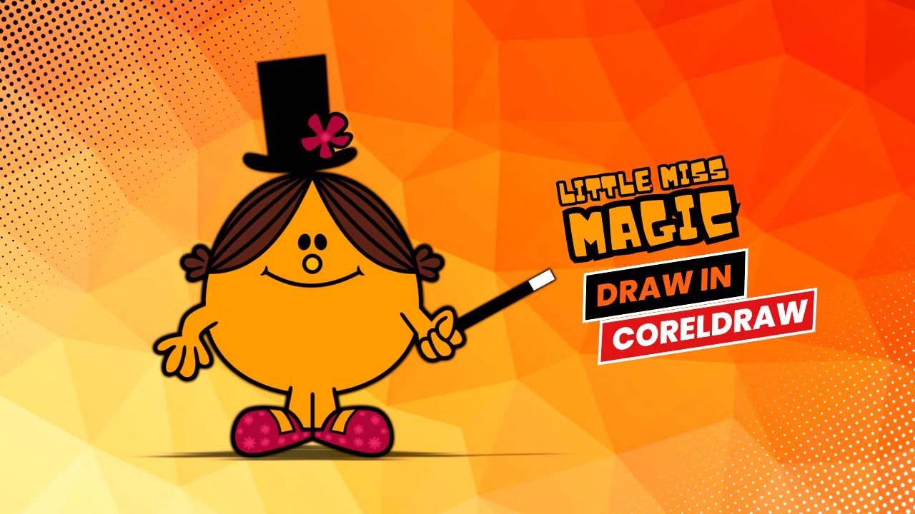 How to Draw Little Miss Magic (Step-by-Step) | Drawing | Coreldraw ...