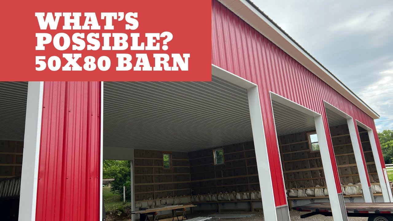 What’s possible with a POLE BARN building? (50x80) - YouTube