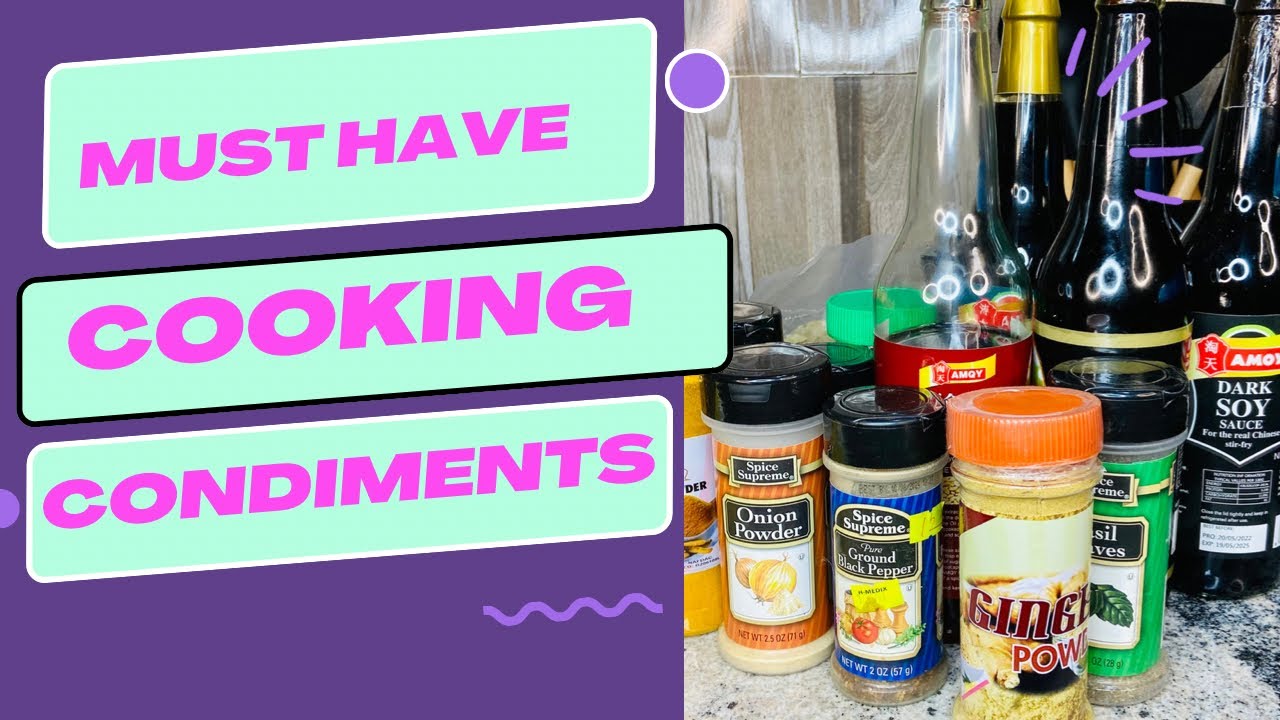 Must have cooking condiments |Kitchen Essentials. #spices #nigerianfood ...