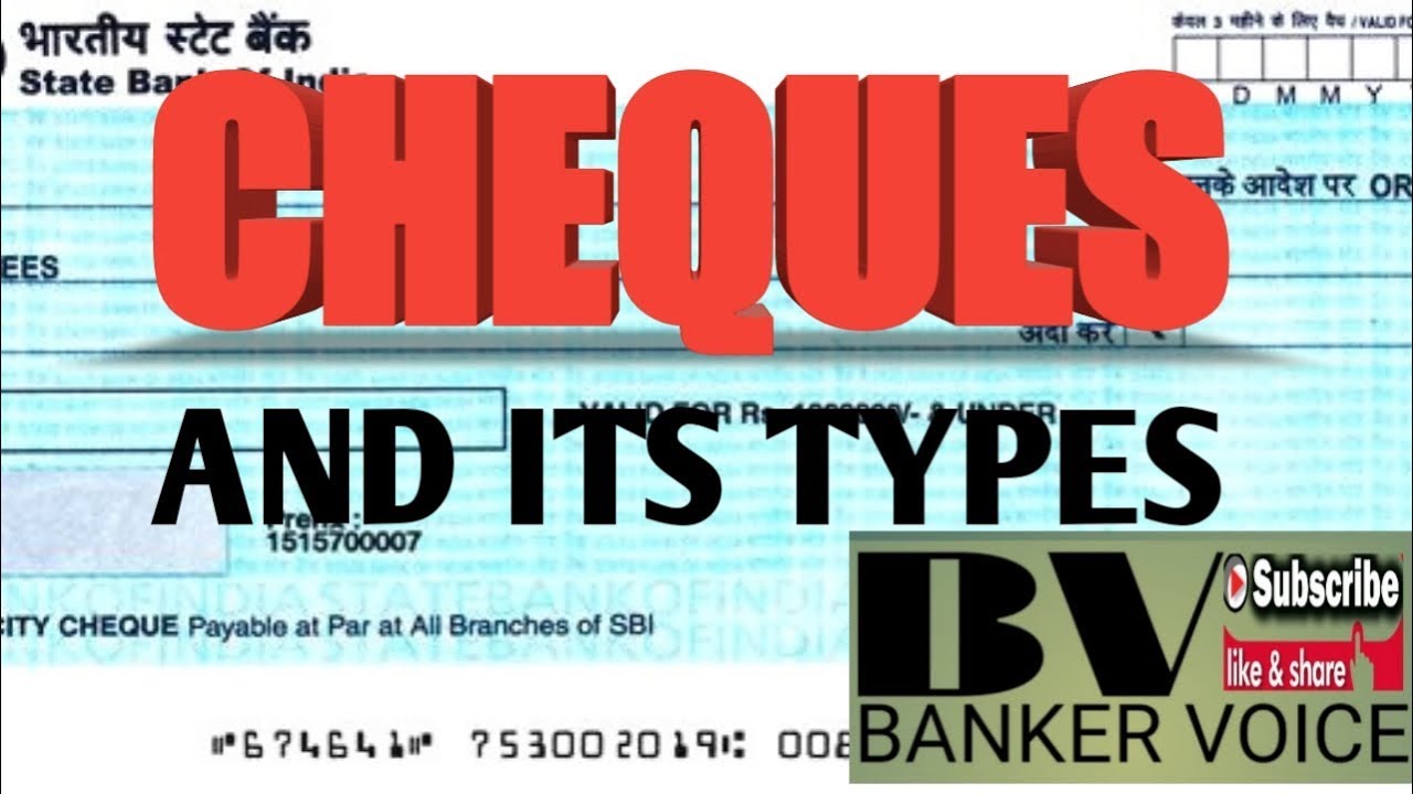 Cheques in Tamil and its types | தமிழ் மொழியில் | Cheque Crossing types ...