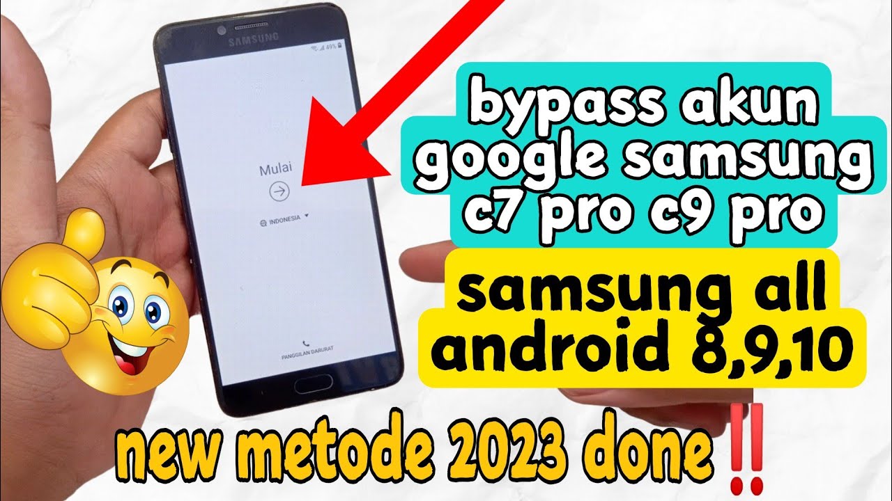 cara bypass frp samsung c7 pro verifikasi akun google samsung c9pro 2023 done - YouTube