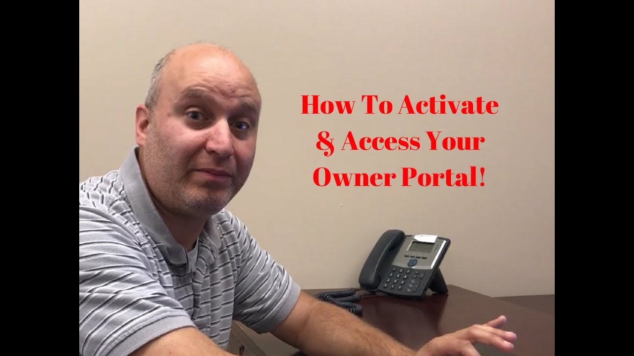 Activate & Access Your Owner Portal - YouTube