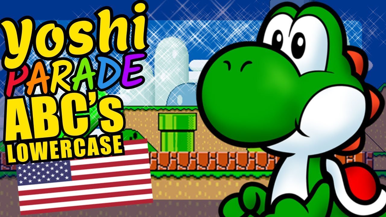 Super Mario Yoshi Teaching the ABC's in Lowercase Letters Alphabet ...