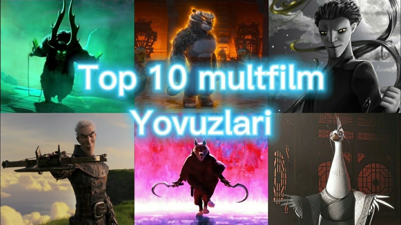 Multfilm Yovuzlari Top 10taligi - YouTube