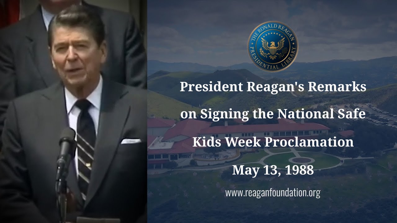 Ronald Reagan on Keeping America's Children Safe: A Look Back at ...
