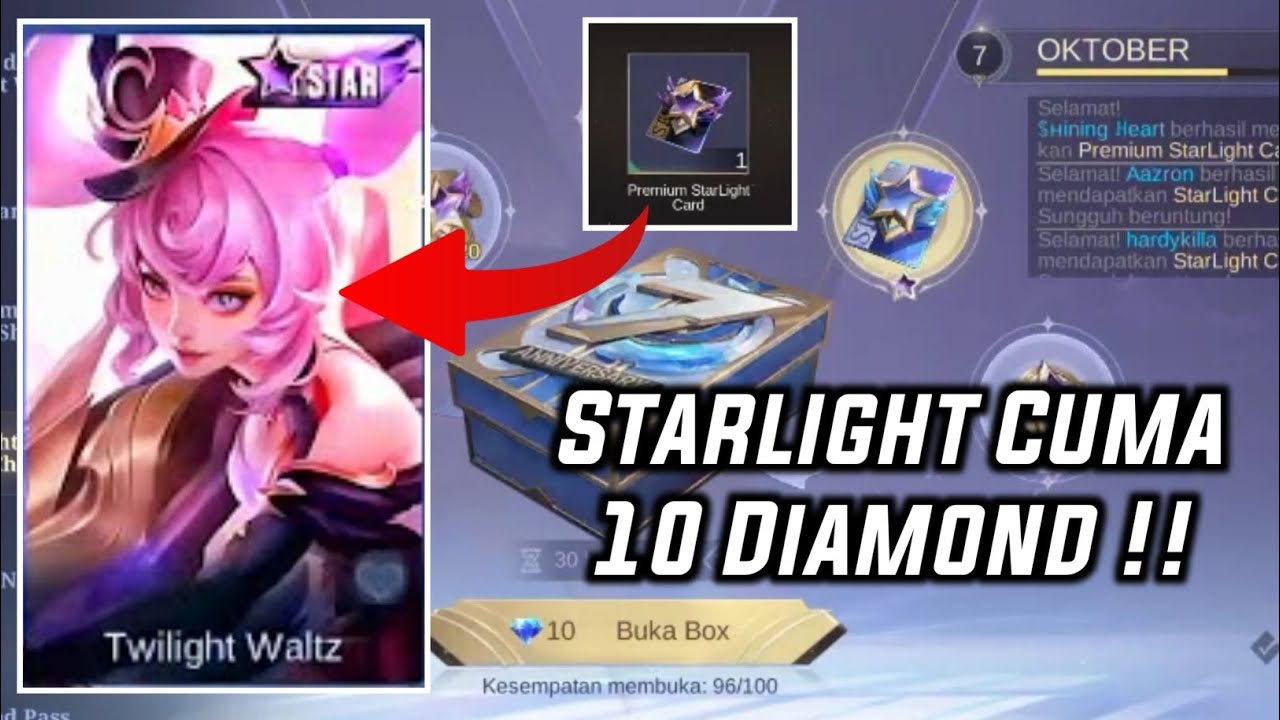 PREMIUM STARLIGHT HANYA 10 DIAMOND ?!! HOKI PARAH SIH !! - Mobile ...